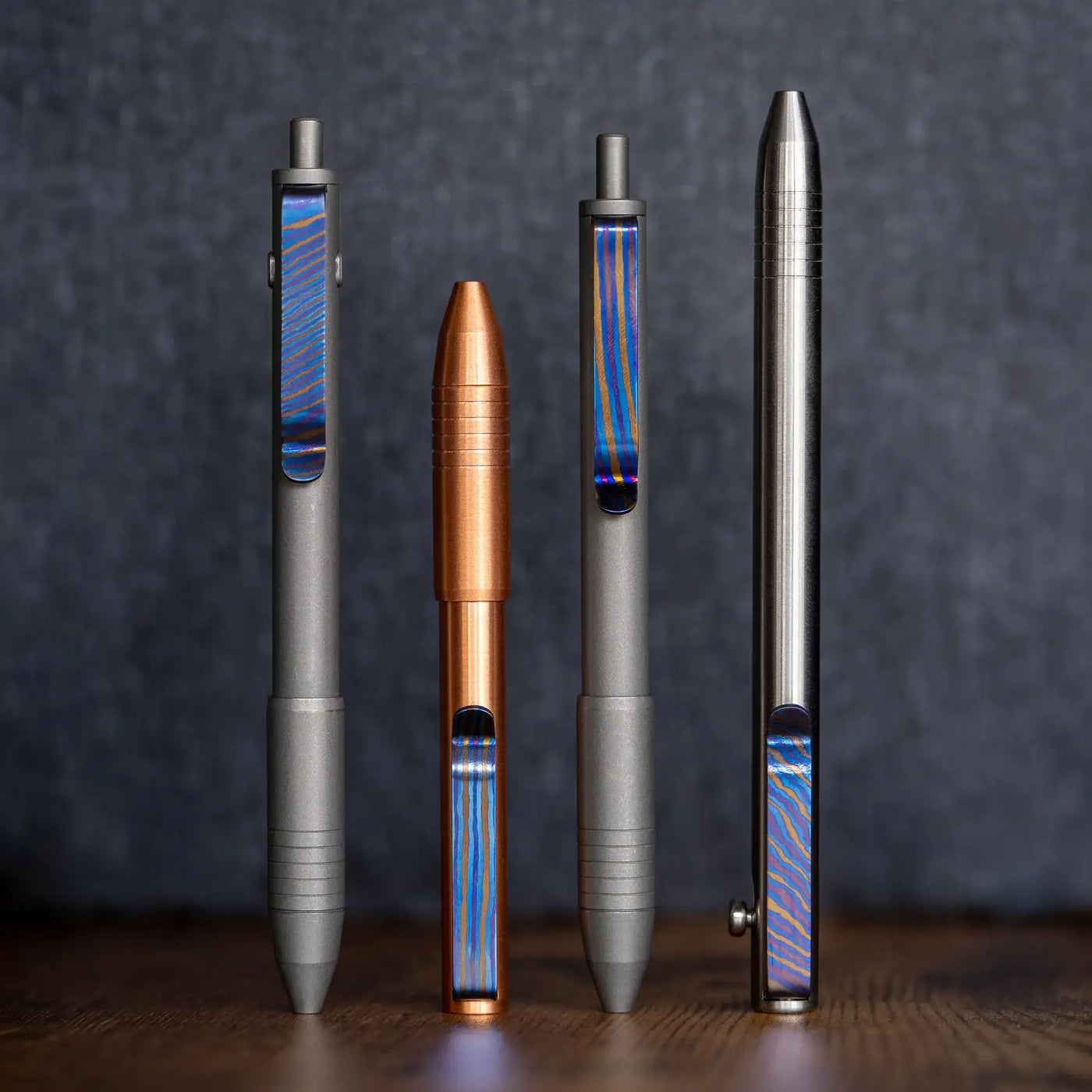 Titanium Damascus CNC Milled Pocket Clip – CNC milled EDC accessories ...